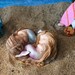 Beautiful Sleeping Mermaids Wrapped Sweetly in Sleep Miniature Coastal ...