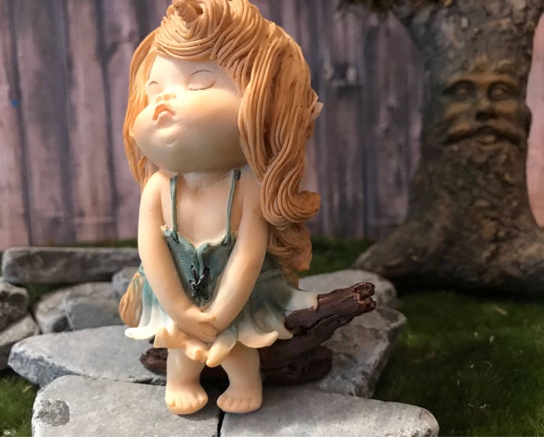 Sweet Sassy Little Fairy Figurine, Chubby Cheeks Fairy Girl, Fairy ...