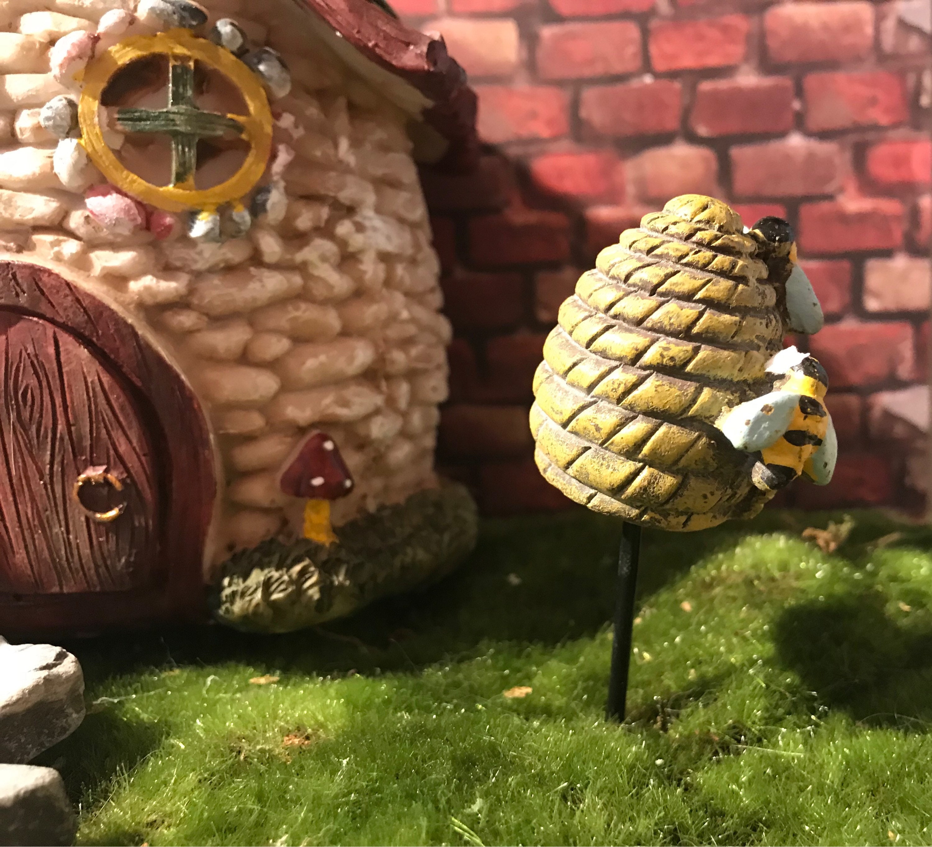 Miniature Bee Hive, Miniature Birdhouse, Fairy Supplies, Miniature ...