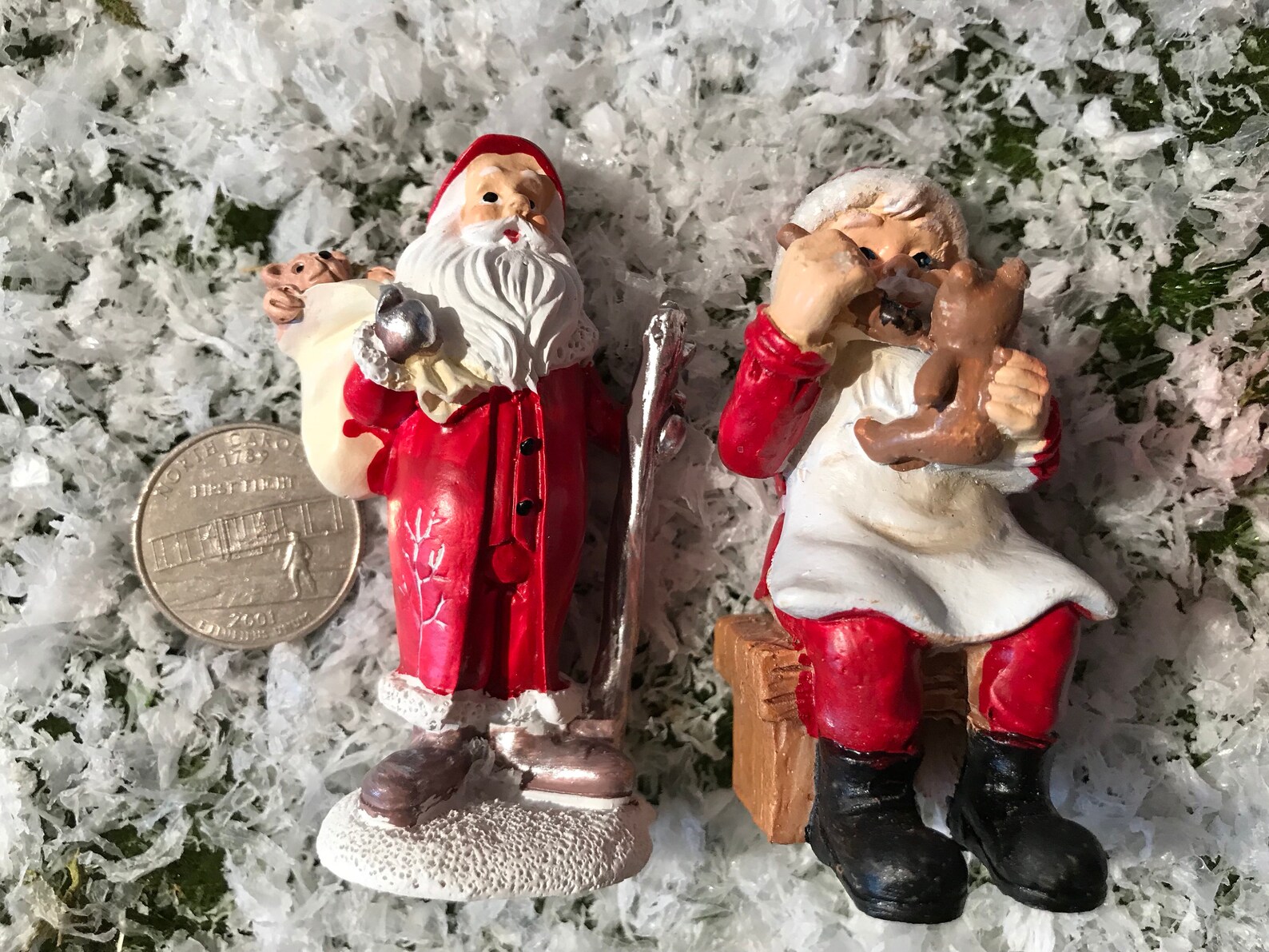 Miniature Santas, Mini Santa Claus, Craft Santas, Sweet Santa Claus ...