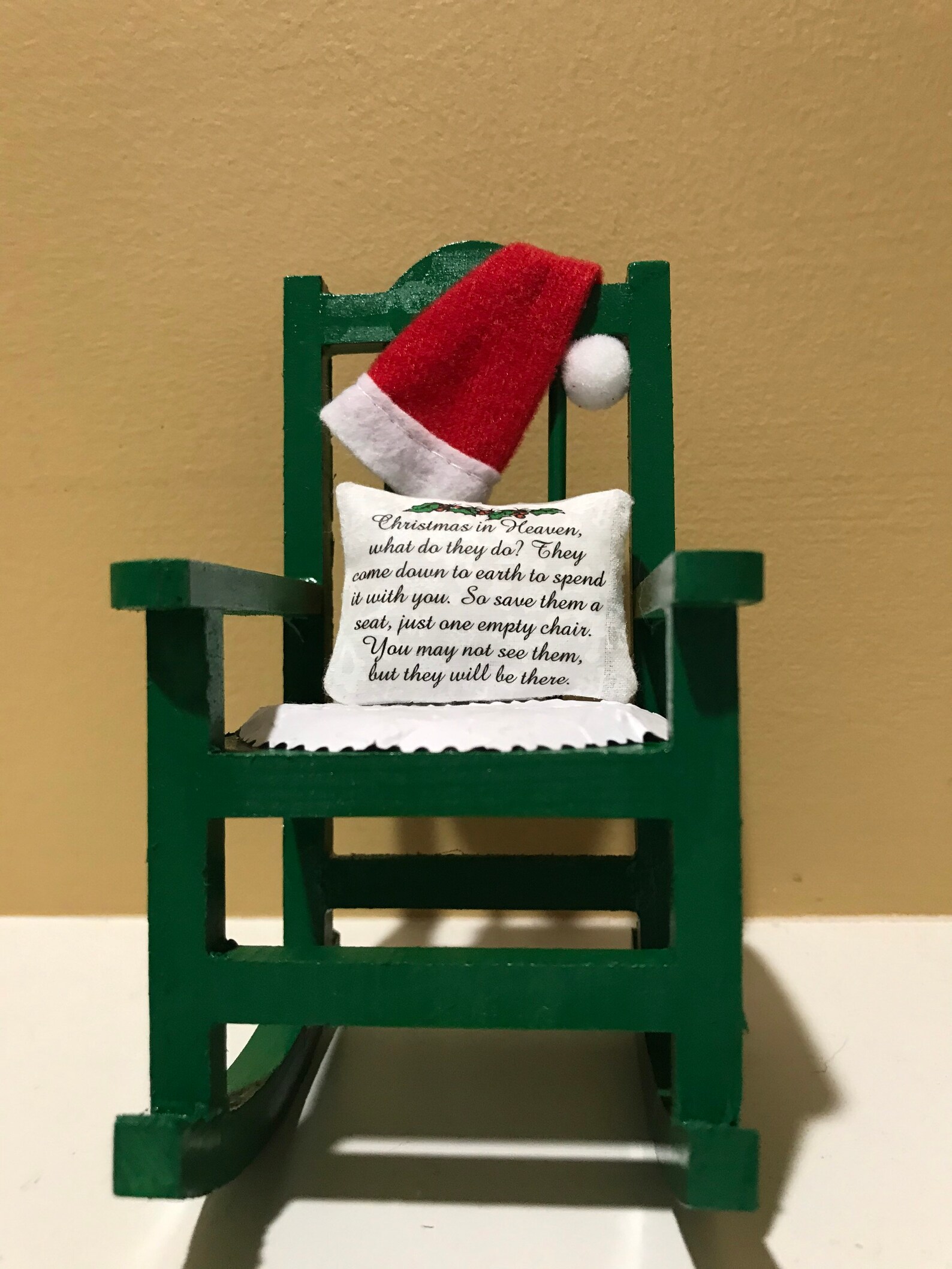 Christmas in Heaven memorial empty chair loved one in heaven | Etsy