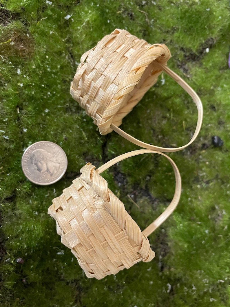 Miniature Baskets for Crafts, Dollhouse, Fairy Garden - Etsy