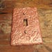 Soft Copper Light Switch Plate Swirls and Flowers With - Etsy