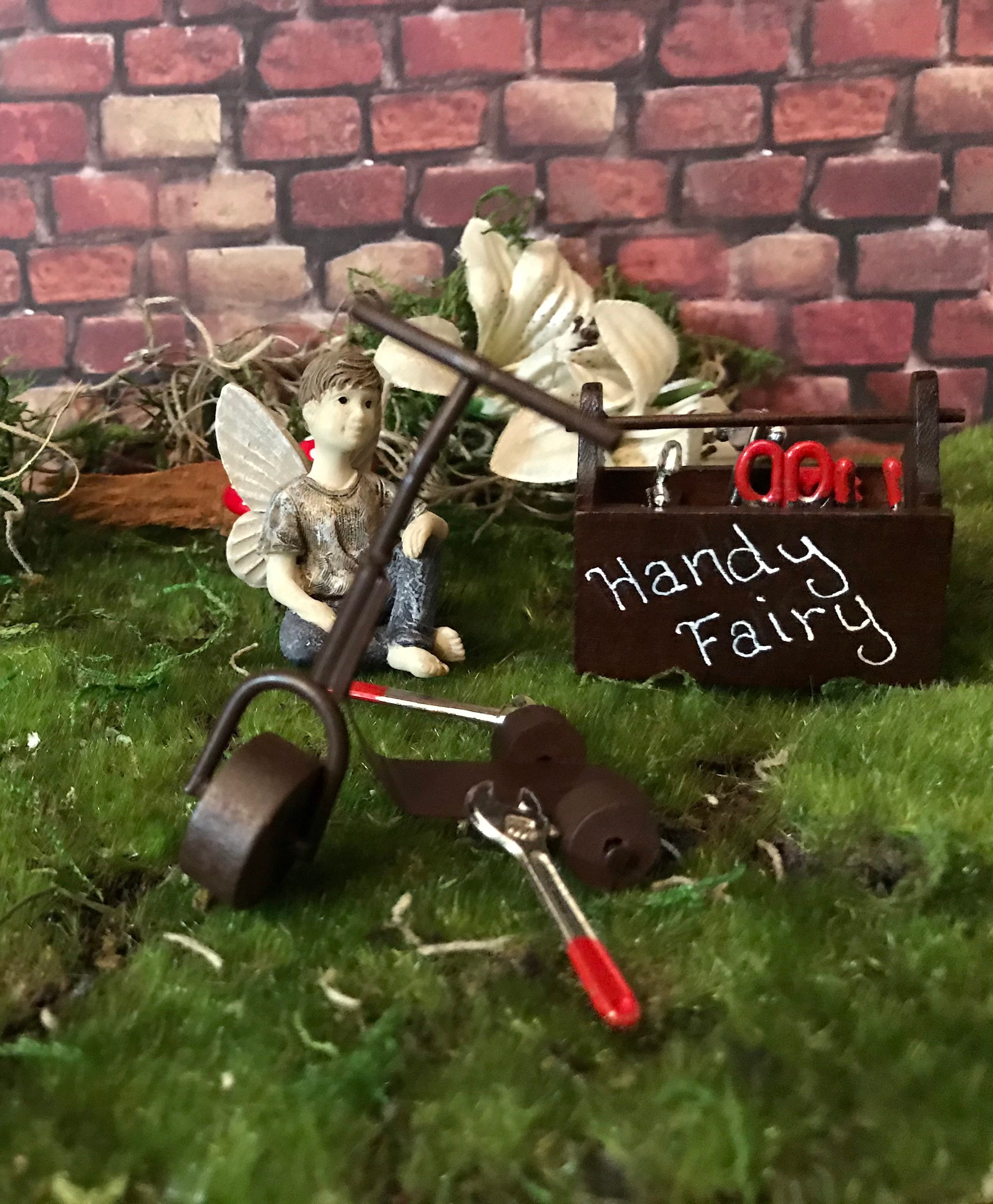 Handy Fairy Miniature Tool Box With Tools. Mini Tools Set of 8 | Etsy