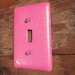 Pink Glitter Light Switch Plate Hot Pink Glitter Toggle Cover - Etsy