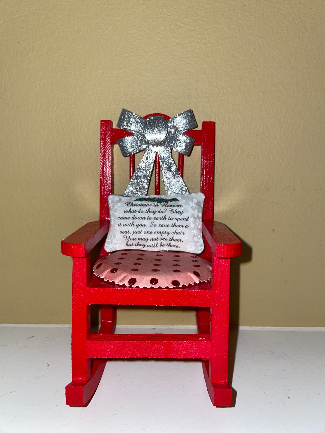 Christmas in Heaven Memorial Empty Chair Loved One in Heaven Christmas ...