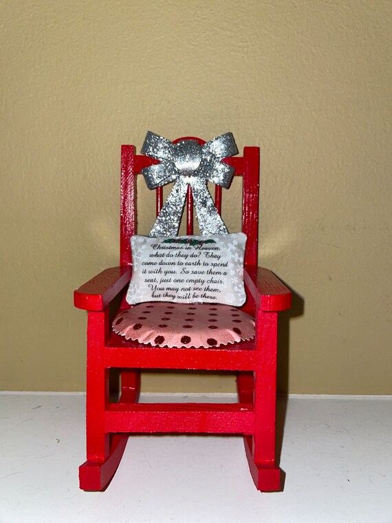 Christmas in Heaven Memorial Empty Chair Loved One in Heaven - Etsy