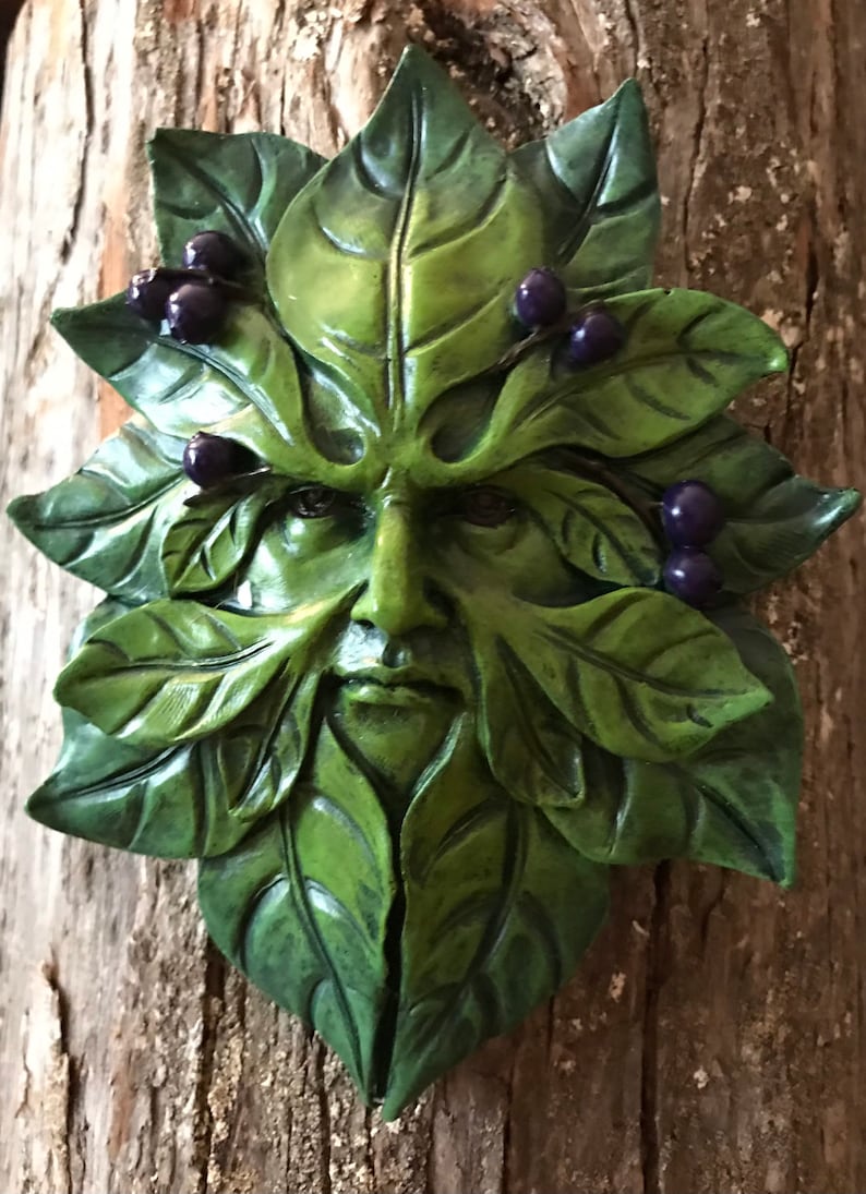 Blueberry Green Man Figure for Your Lawn Decor Fairy Garden Green Man ...
