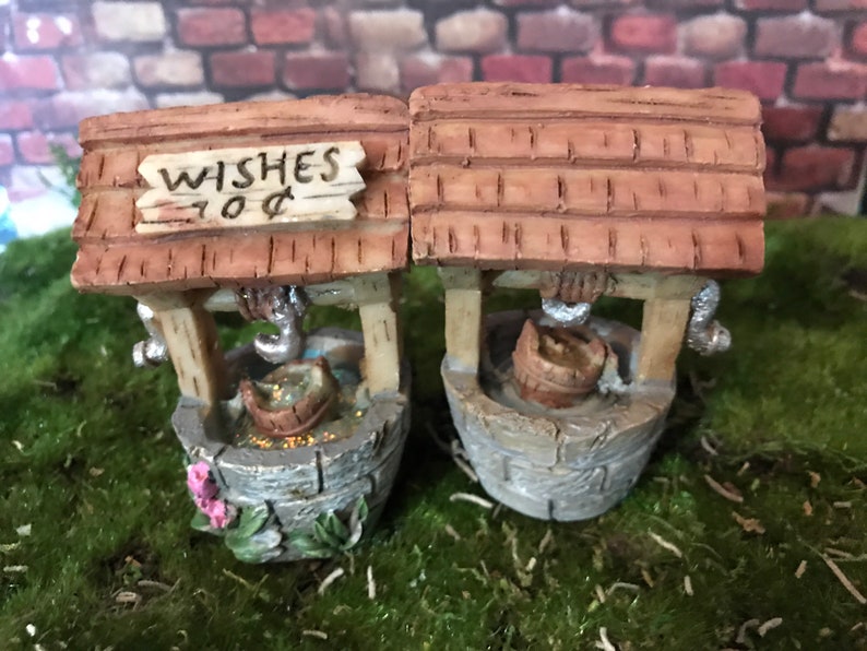 Miniature Wishing Well, Fairy Garden Well, Miniature Fairy Well, Mini ...