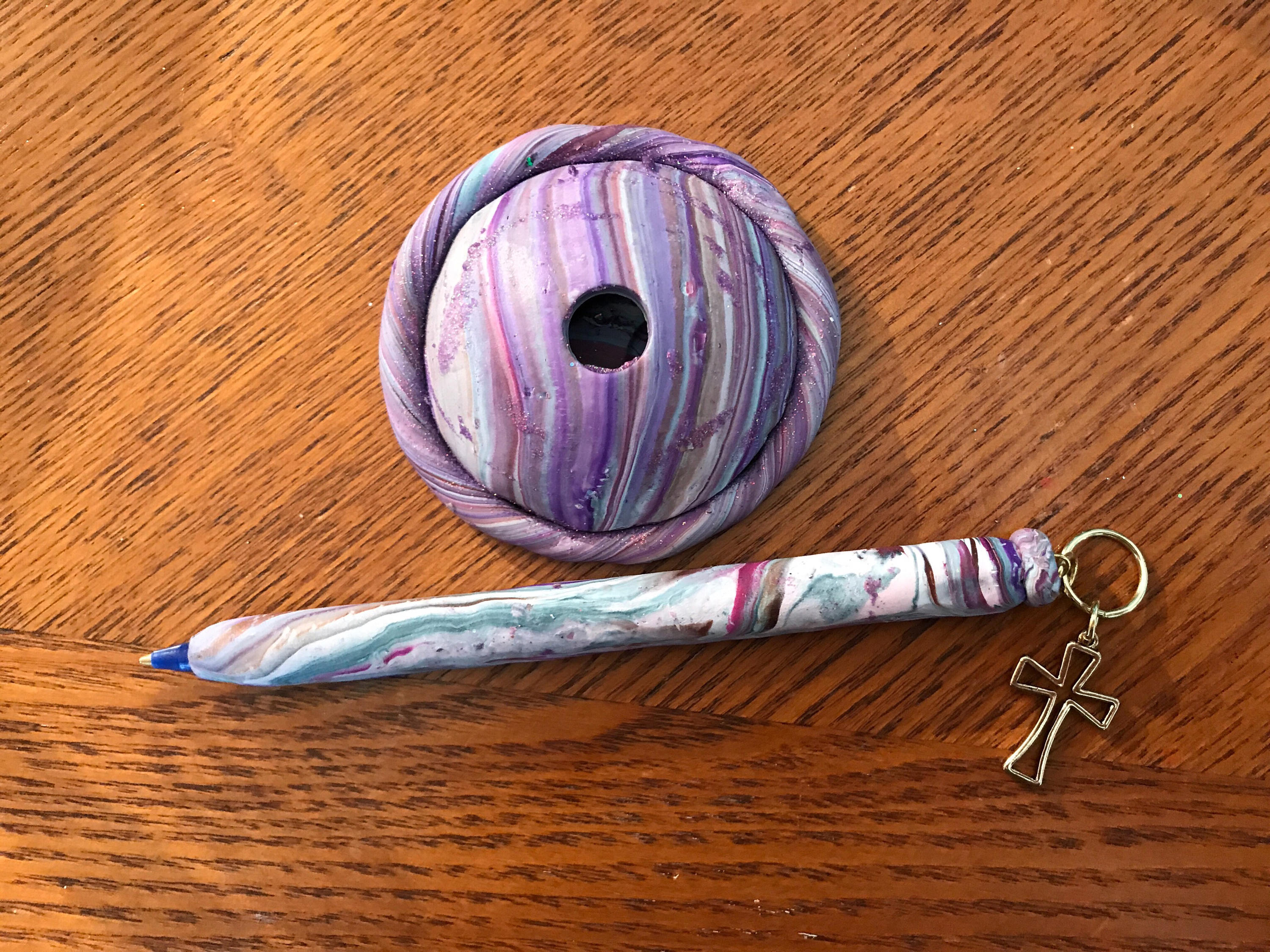 Refillable Polymer Clay Pen Set Hand Sculpted of Polymer Clay | Etsy