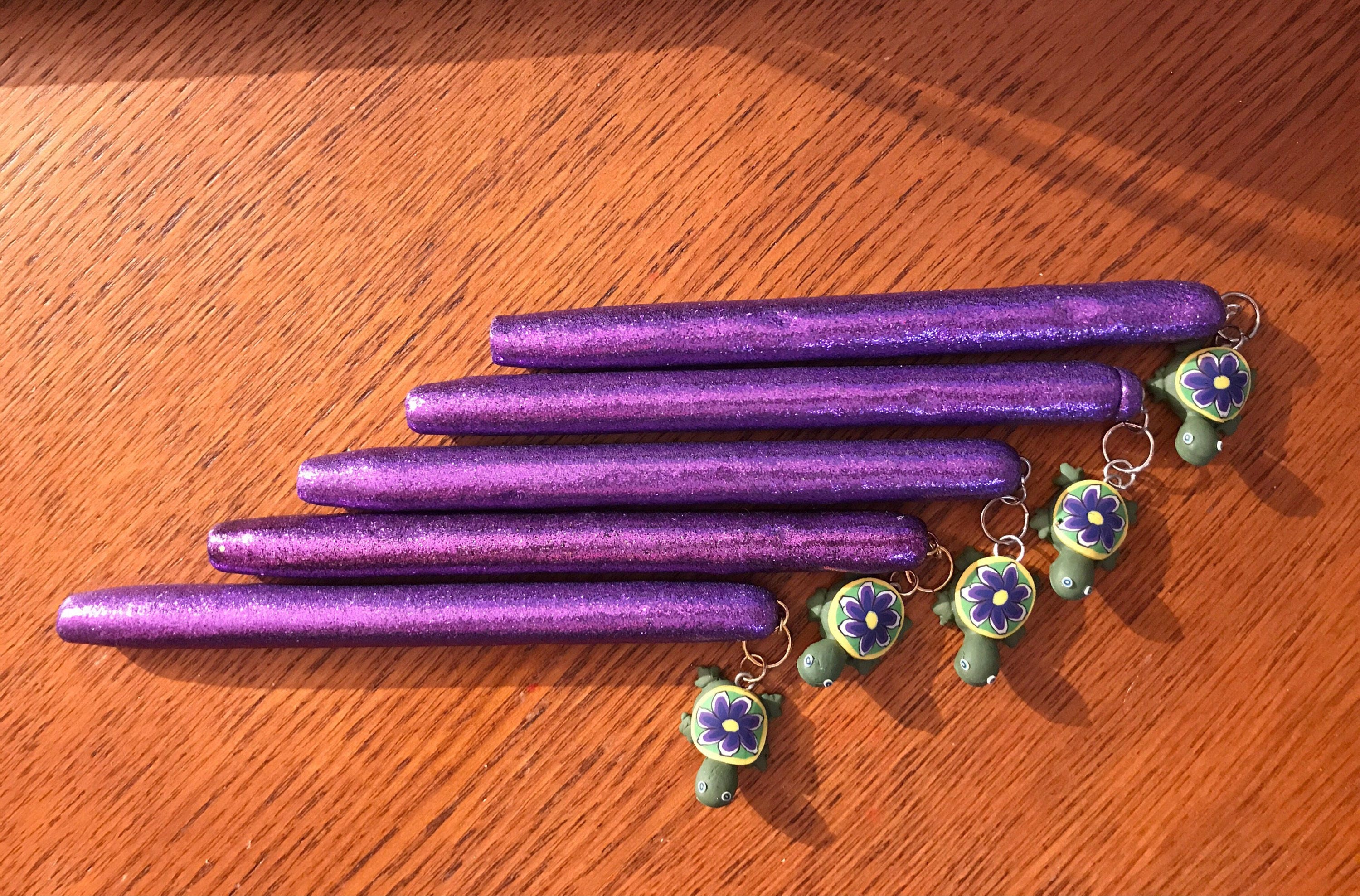 Refillable Pens I Love Turtles Pen Purple Pens With Turtle | Etsy