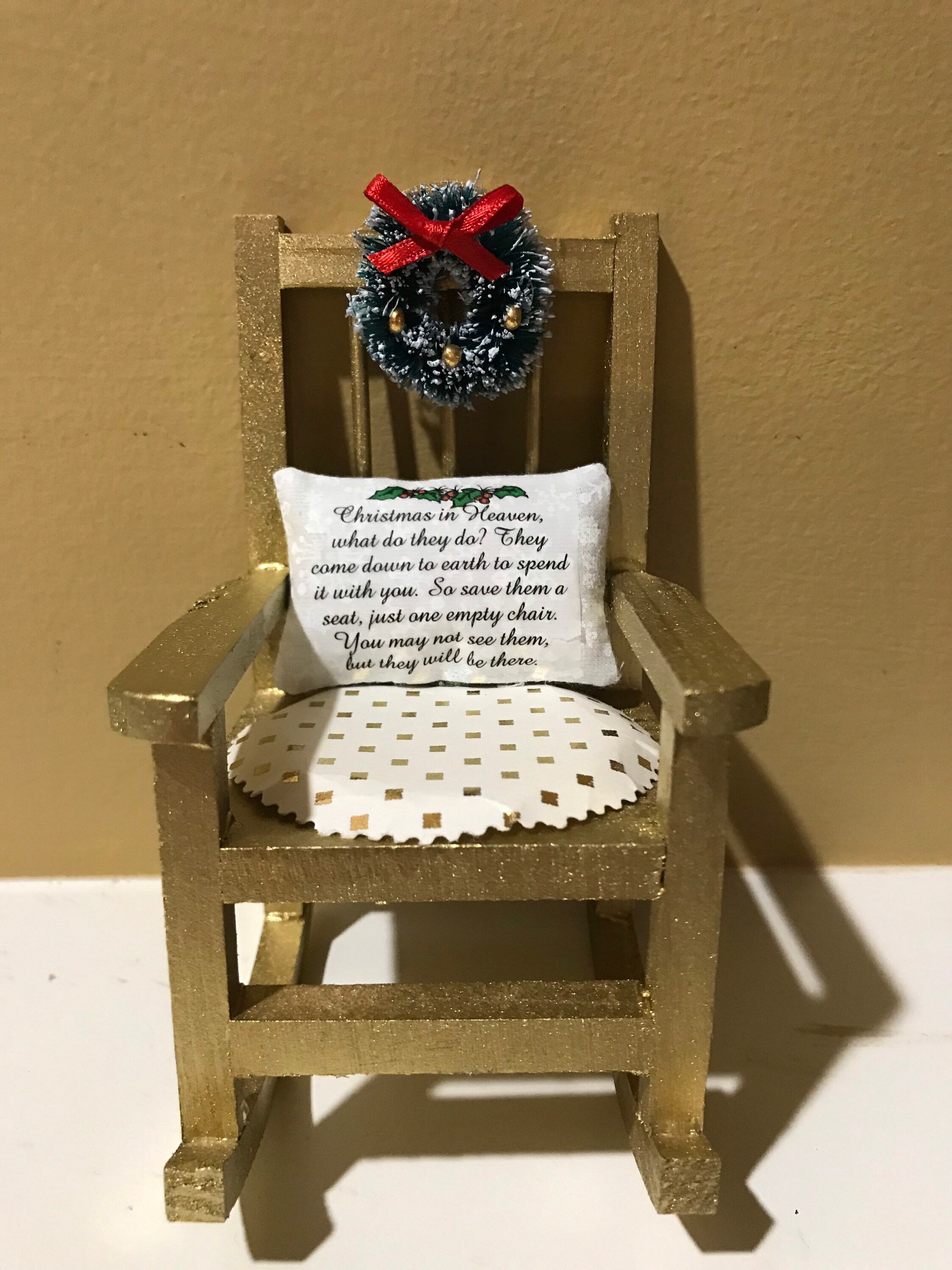 Christmas in Heaven Memorial Empty Chair Loved One in Heaven Christmas ...