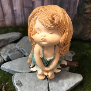 Sweet Sassy Little Fairy Figurine, Chubby Cheeks Fairy Girl, Fairy ...