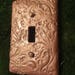 Soft Copper Light Switch Plate Swirls and Flowers With - Etsy