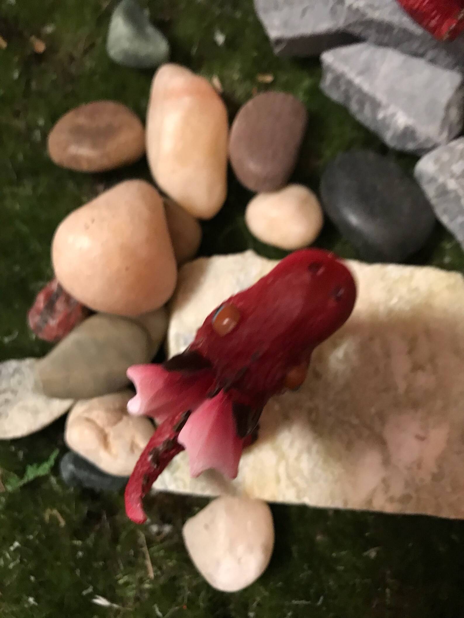 Adorable miniature red dragon full of whimsy fairy garden | Etsy