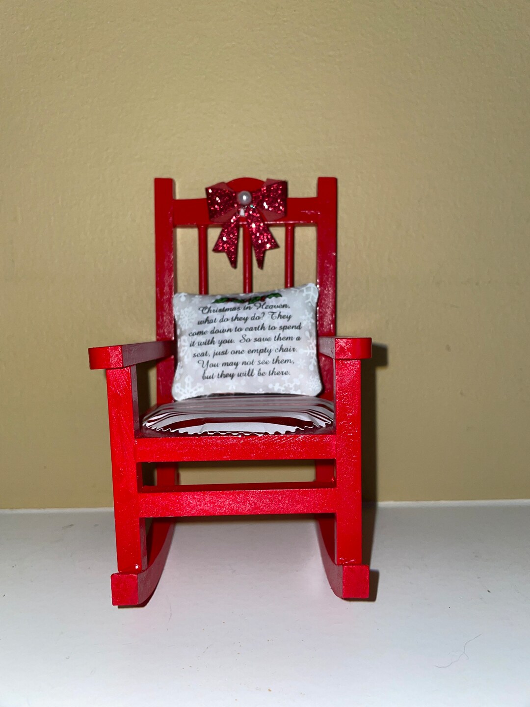 Christmas in Heaven Memorial Empty Chair Loved One in Heaven Christmas ...
