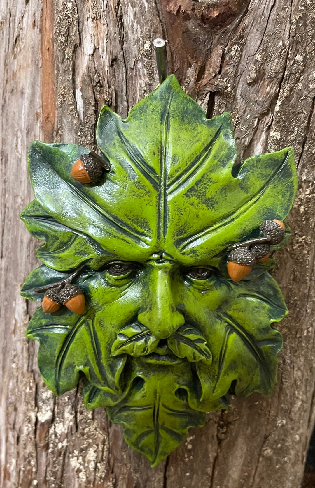 Acorn Greenman Figure for Your Lawn Decor Fairy Garden Green Man Garden ...