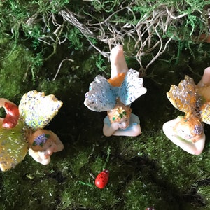 Sweet Fairy Garden Pixies With Glitter Wings - Etsy