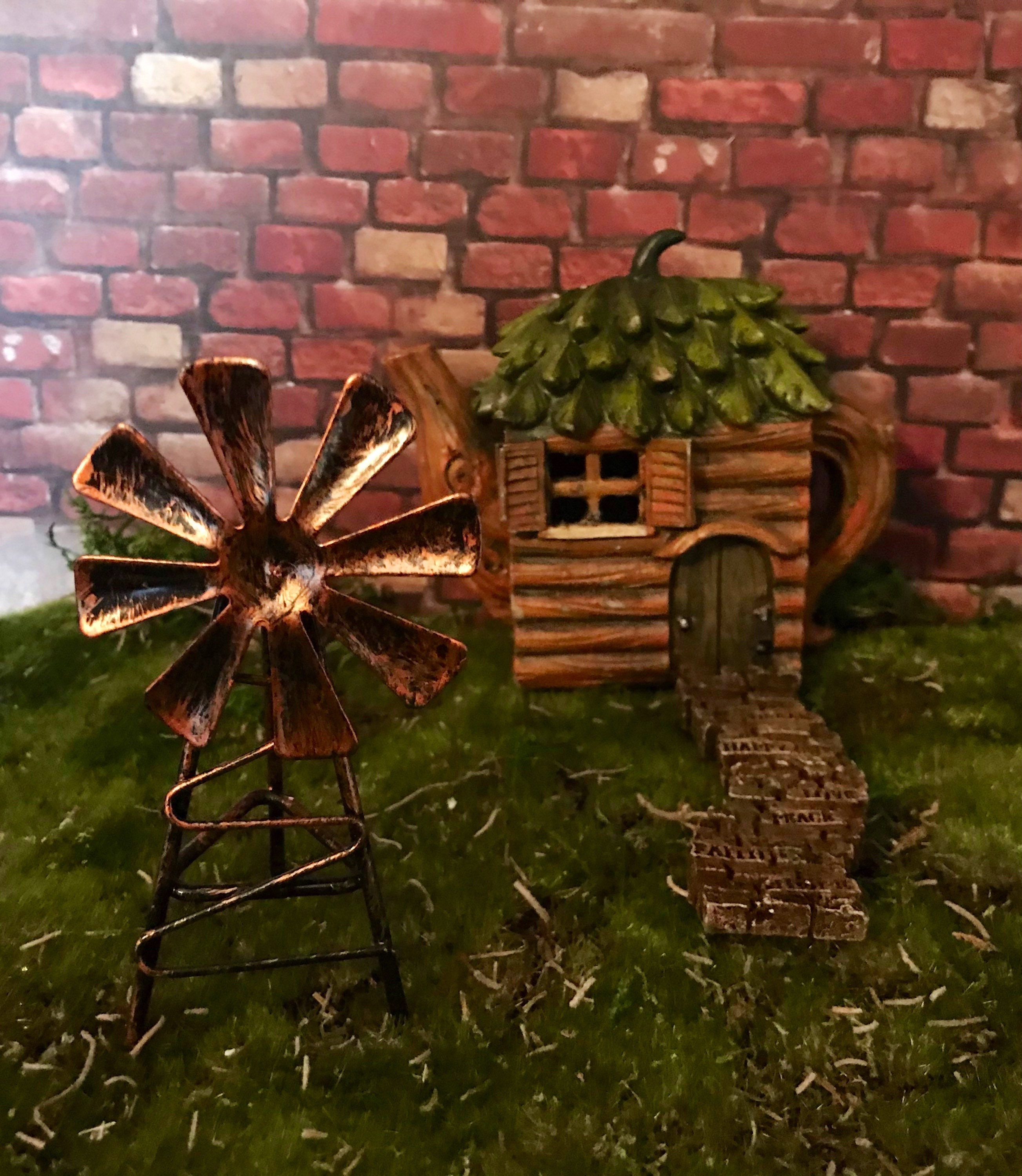 Miniature Copper Windmill for Fairy Garden Terrarium Windmill - Etsy