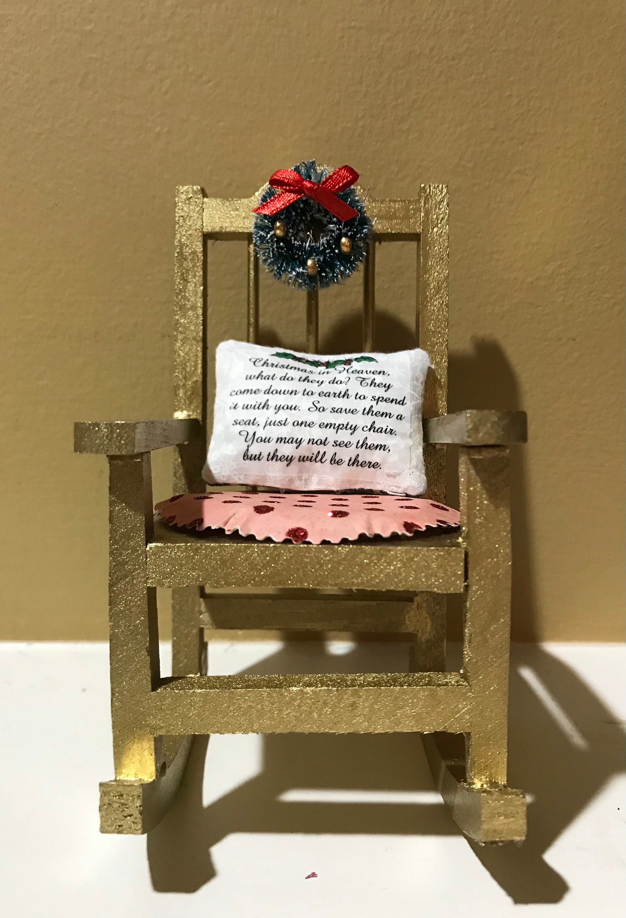 Christmas in Heaven memorial empty chair loved one in heaven | Etsy