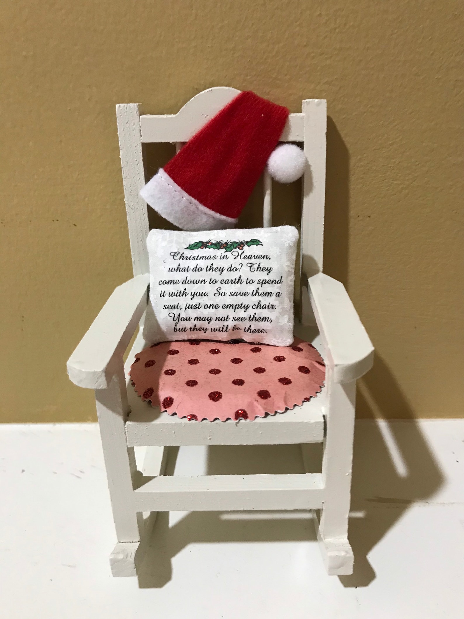 Christmas in Heaven memorial empty chair loved one in heaven | Etsy