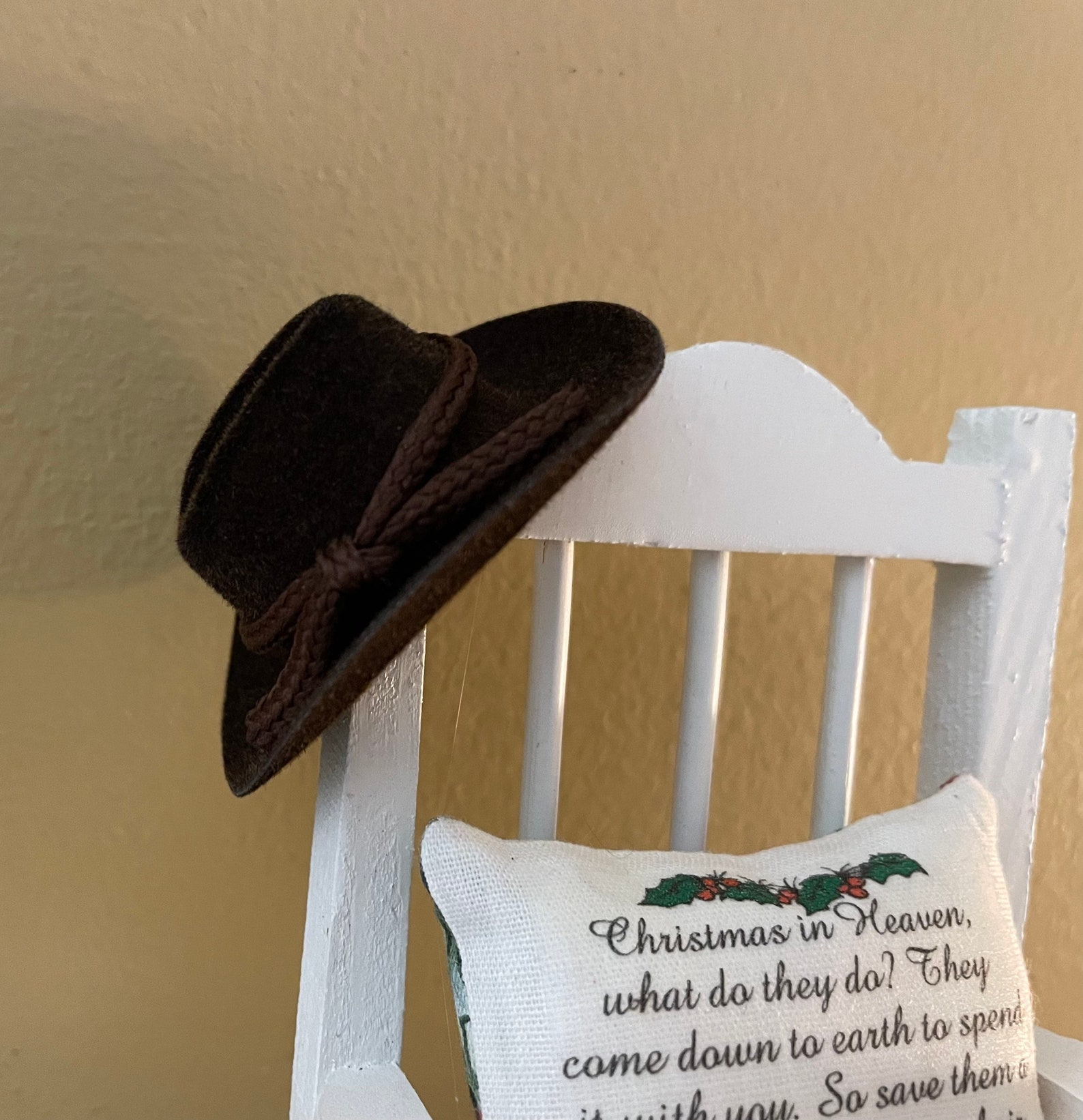 Christmas in Heaven Memorial Cowboy Rocking Chair Empty - Etsy
