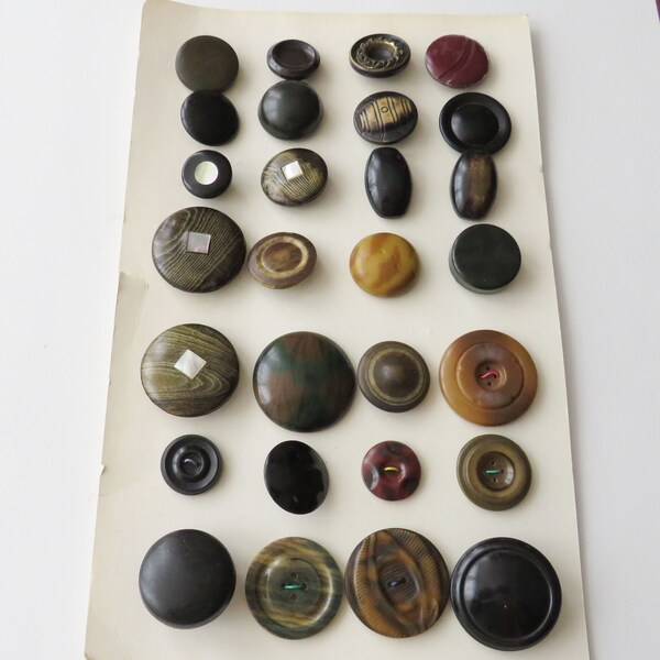 Large Antique Buttons - Etsy