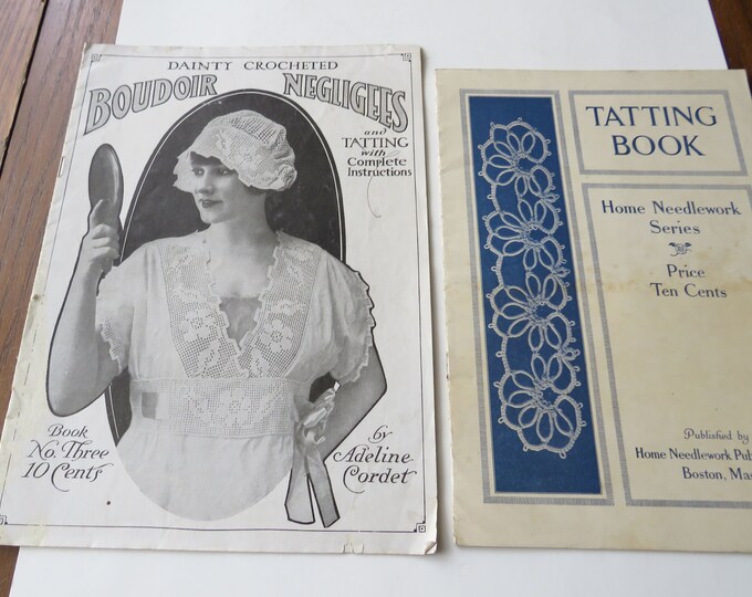 Antique Tatting & Crochet Books Vintage Sewing Patterns Illustrated ...