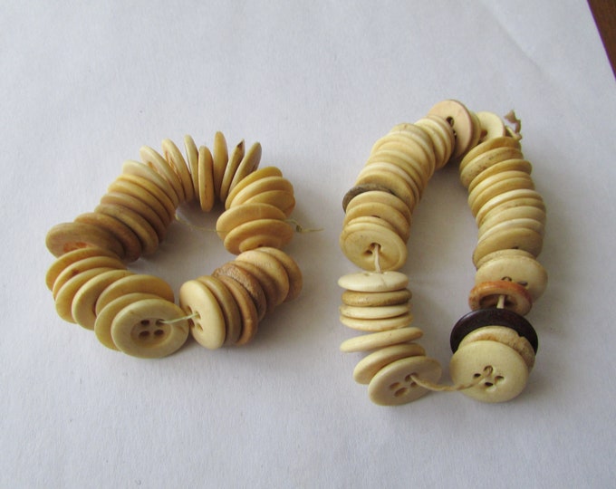 Vintage Lot Small Bone Buttons Underwear Civil War Reenactment Button ...