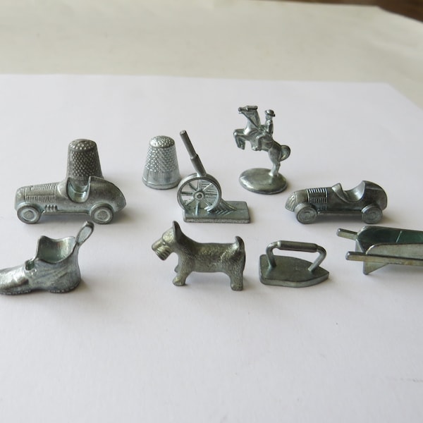 Old Monopoly Game Tokens - Etsy