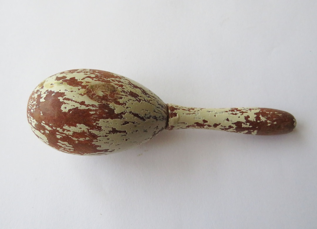 Antique Darner Wood Darning Egg Vintage Painted Shabby Child Size - Etsy