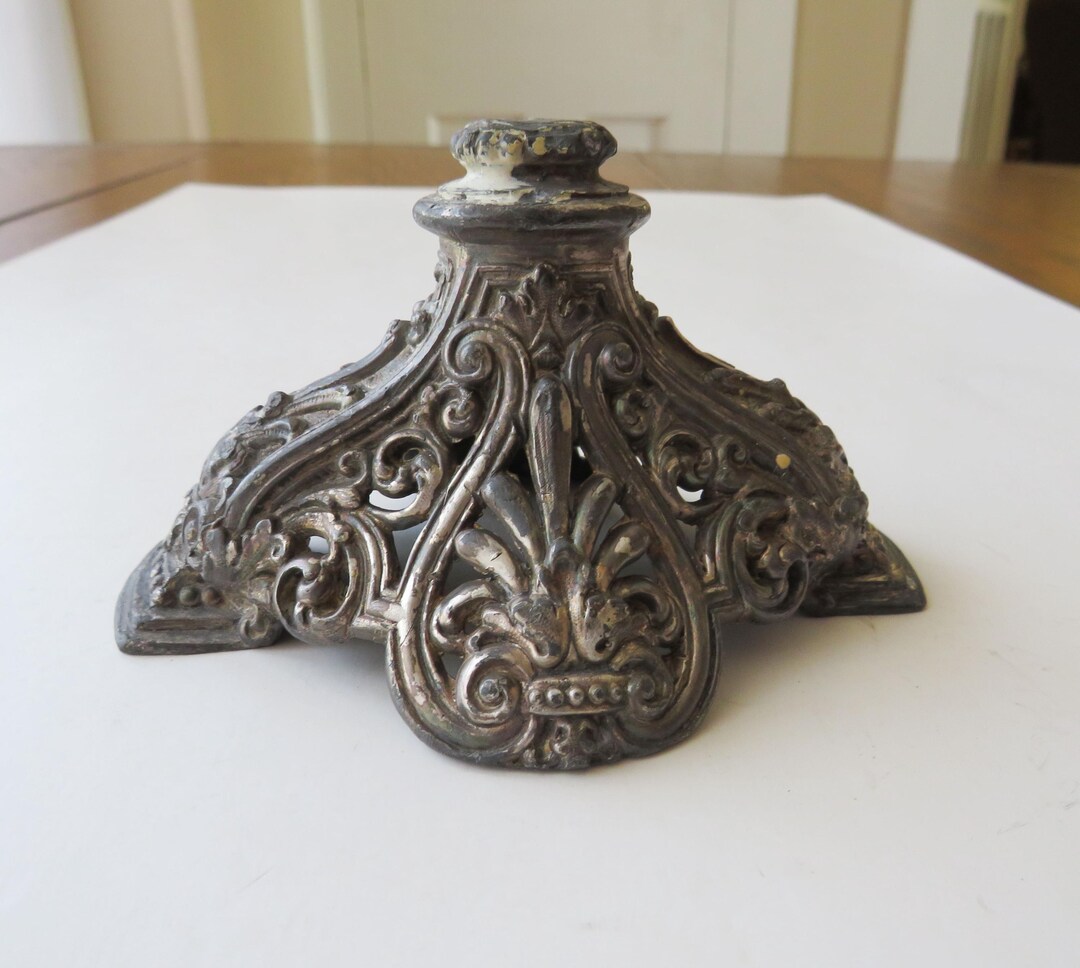 Antique Heavy Metal Decorative Top Piece Patina Decor Vintage - Etsy