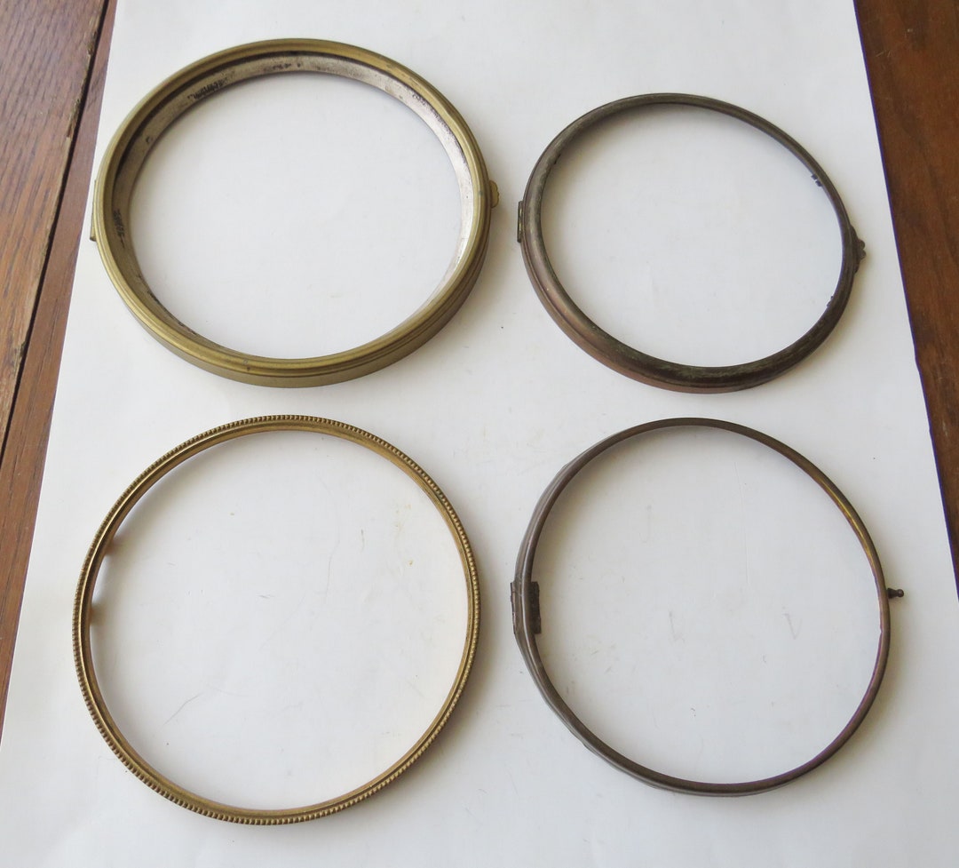 4 Antique Clock Outer Ring Metal Shabby Vintage No Glass Vintage - Etsy