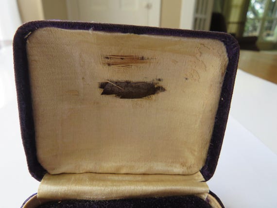 Antique MOP Push Button Presentation Box Jewelry Vint… - Gem