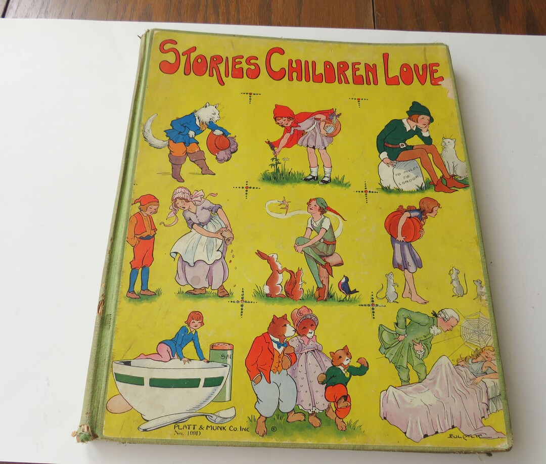 Antique Stories Children Love Fairy Tale Book Illustrated Illus 1933 ...