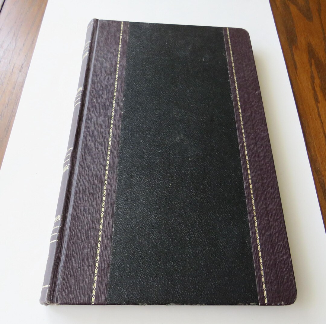 Vintage Large Ledger Book Business Expenses 1980's Junk Journal ...