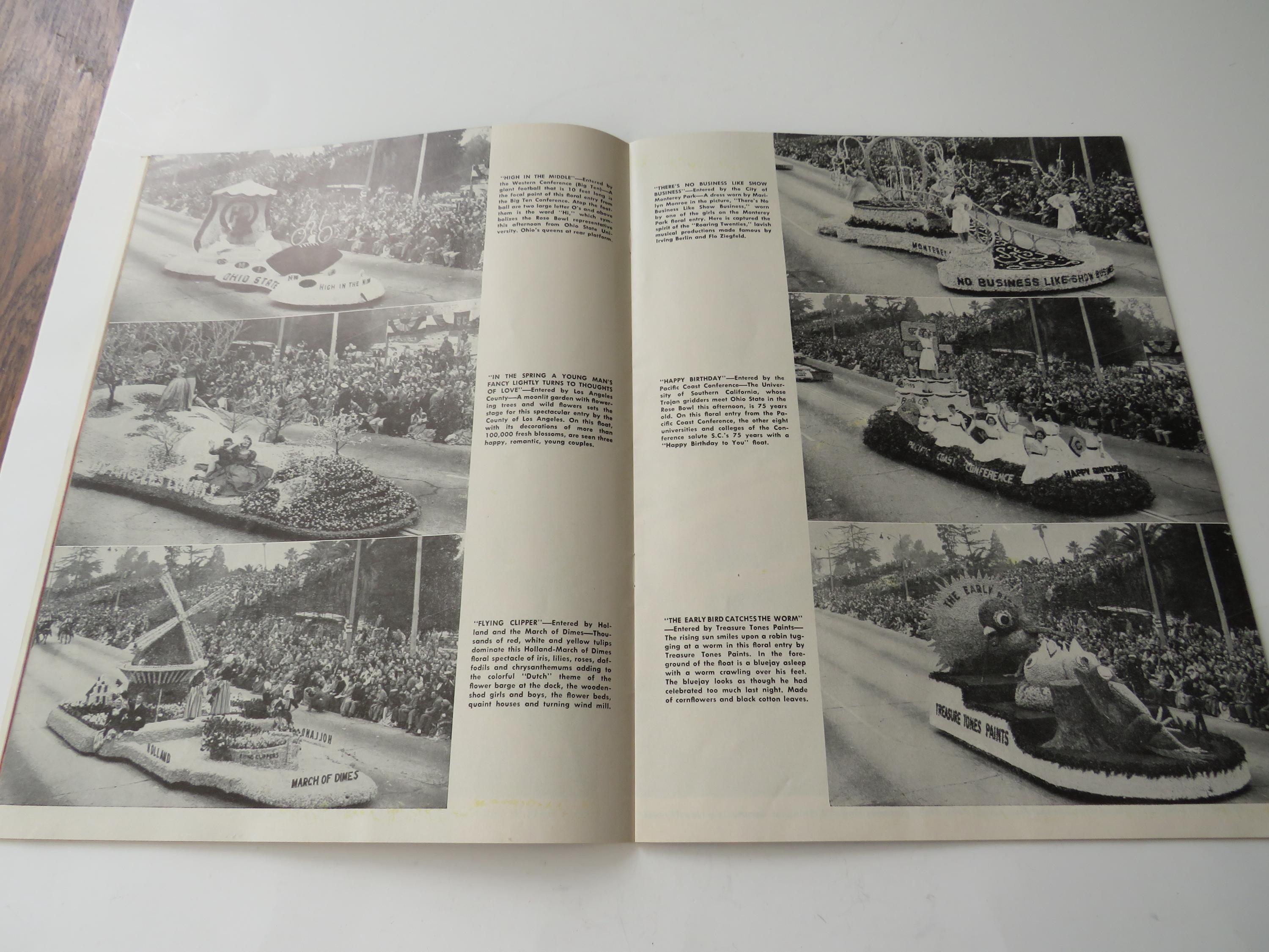 Vintage 1955 Rose Parade Review Pasadena Tournament of Roses Magazine ...