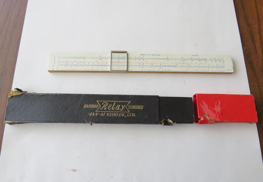 Vintage Slide Rule Relay Bamboo Japan Sliderule - Etsy UK