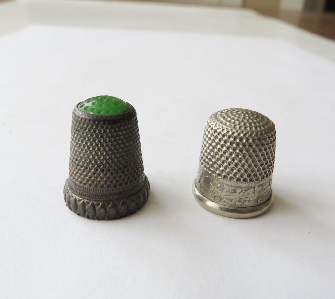 2 Vintage Thimbles Pretty Borders - Etsy