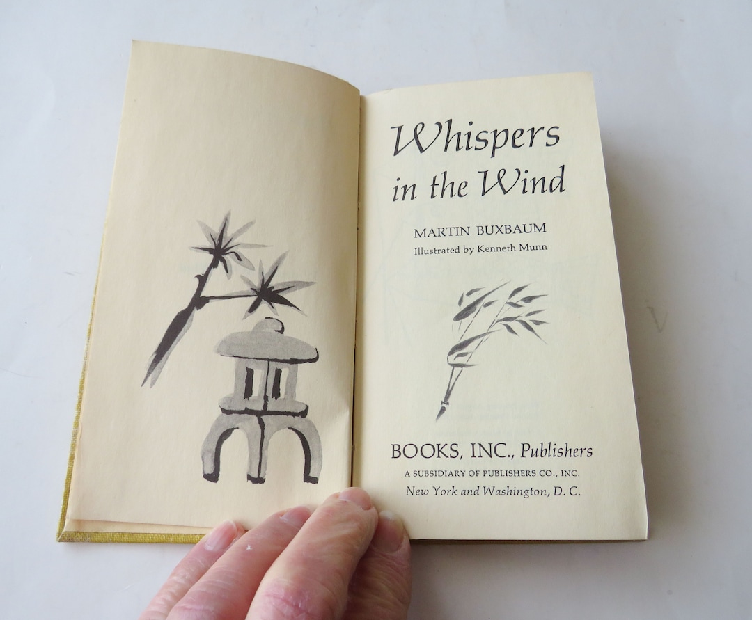Vintage Whispers in the Wind Poetry Book Martin Buxbaum Illustrated by ...