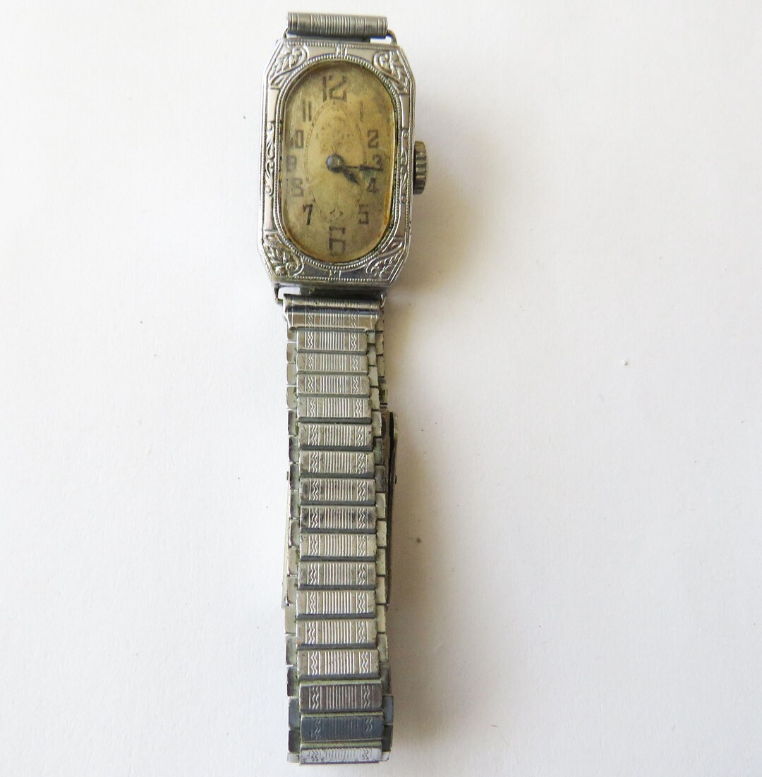 Antique Whitever Diel Ladies Wristwatch Wrist Watch NOT Working Rolled ...