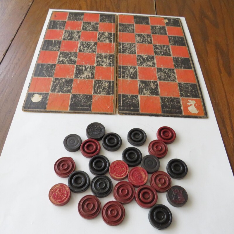 Wood Checker Board - Etsy