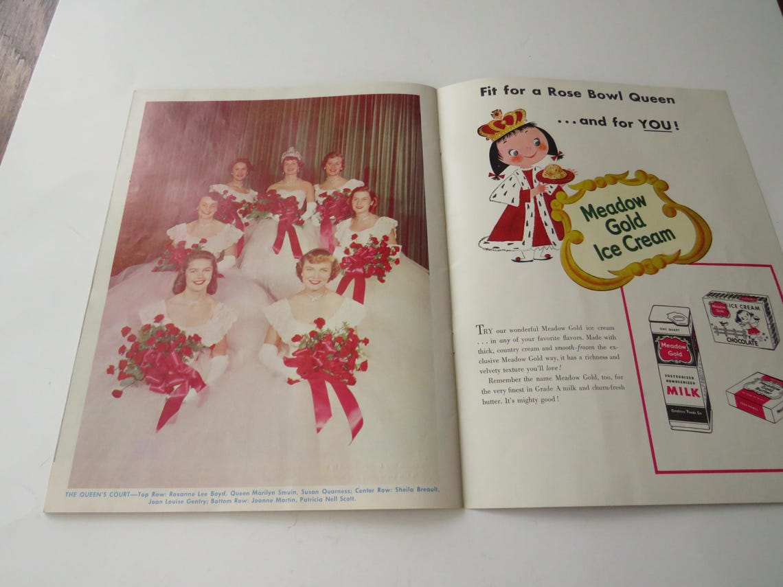 Vintage 1955 Rose Parade Review Pasadena Tournament of Roses Magazine ...