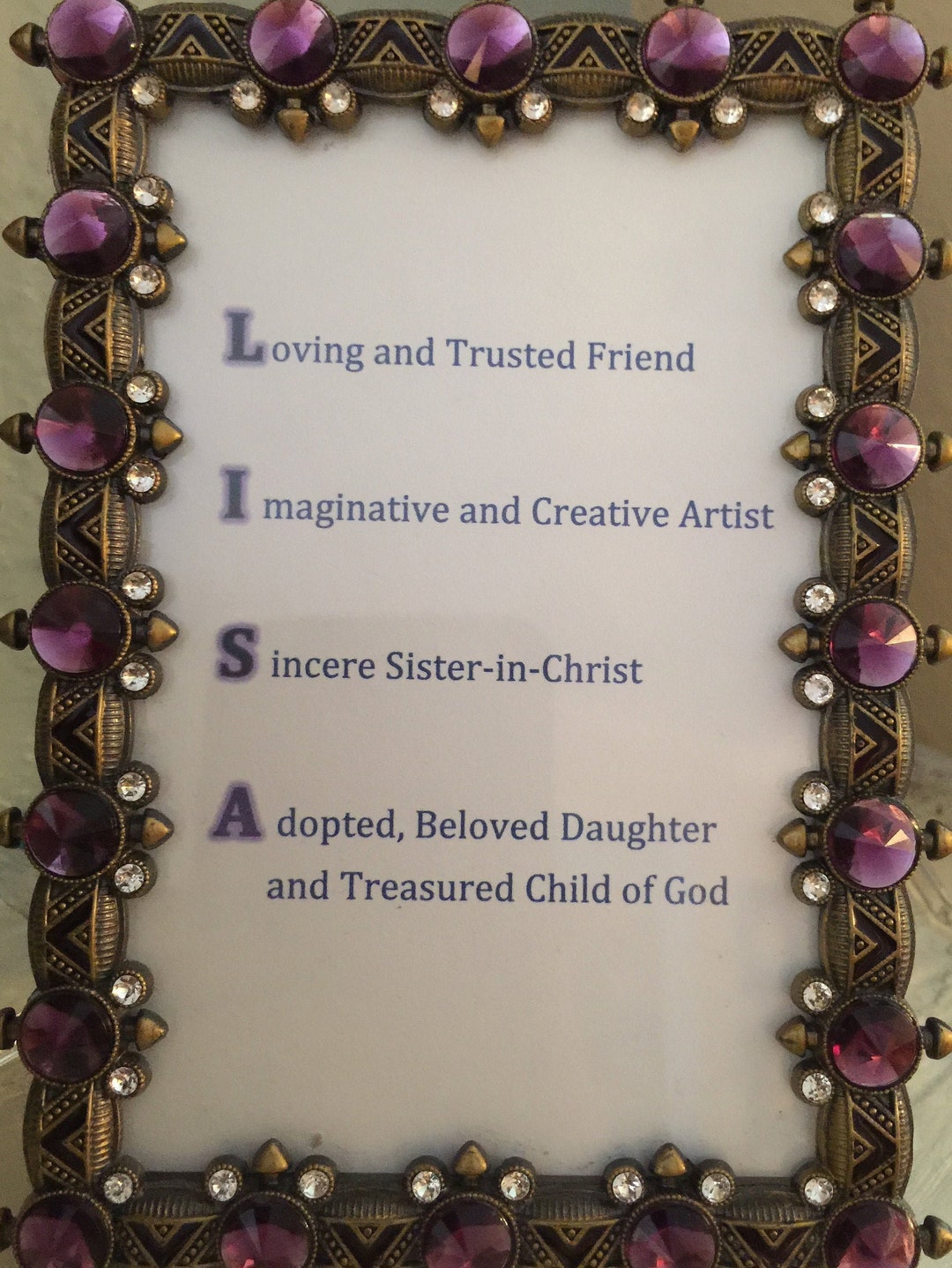 Custom Acrostic Poem; Commissioned Name Art; Unique One-of-a-kind ...
