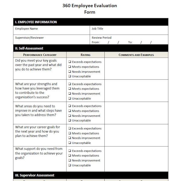 Employee Self Assessment - Etsy