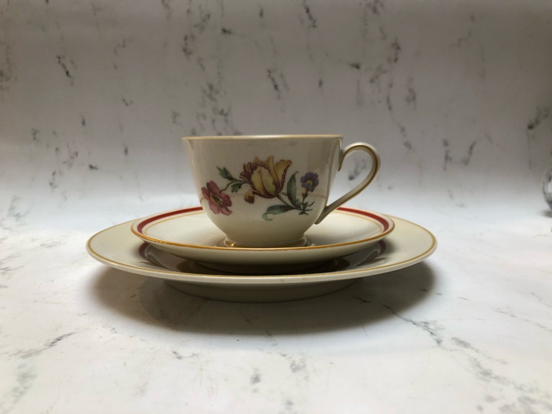 Antique Kahla Tea Cup Saucer & Small Plate - Etsy