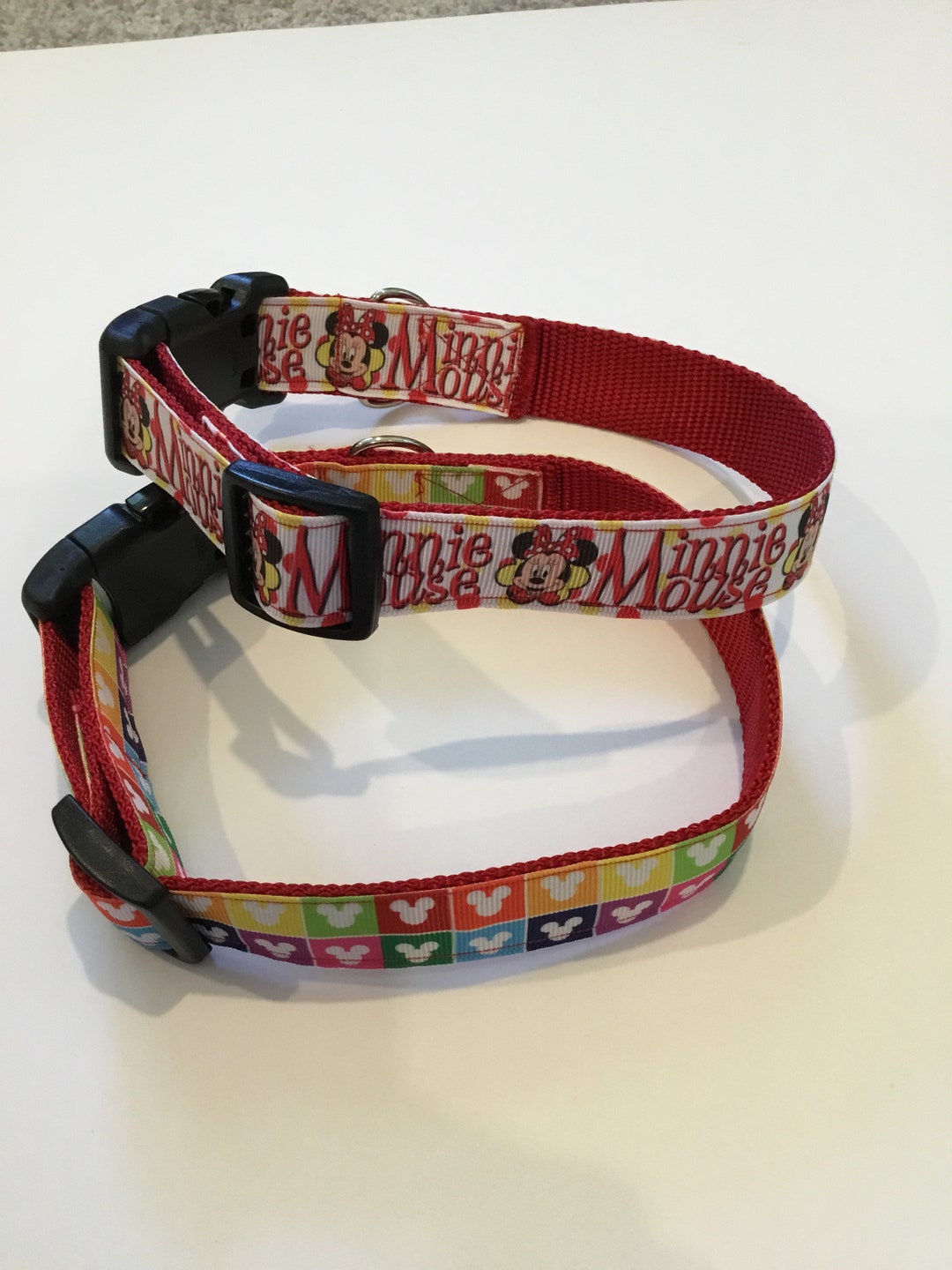 Set of Minnie, Mickie Mouse Collars - Etsy