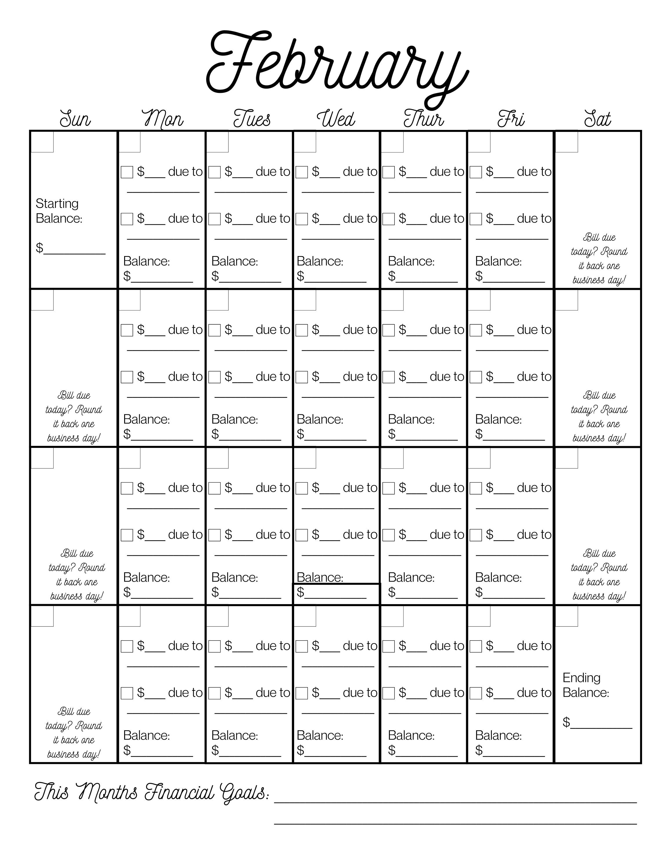 12 Month Bill Tracker Editable Printable, Finance Planner, Money ...