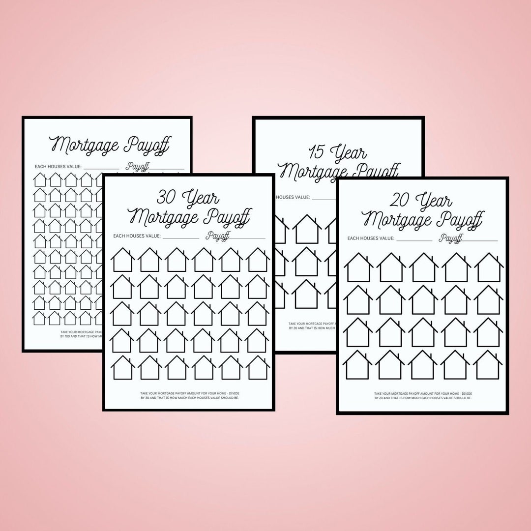 Mortgage Payoff Tracker Printable | Mortgage Debt Payoff Tracker PDF - Etsy