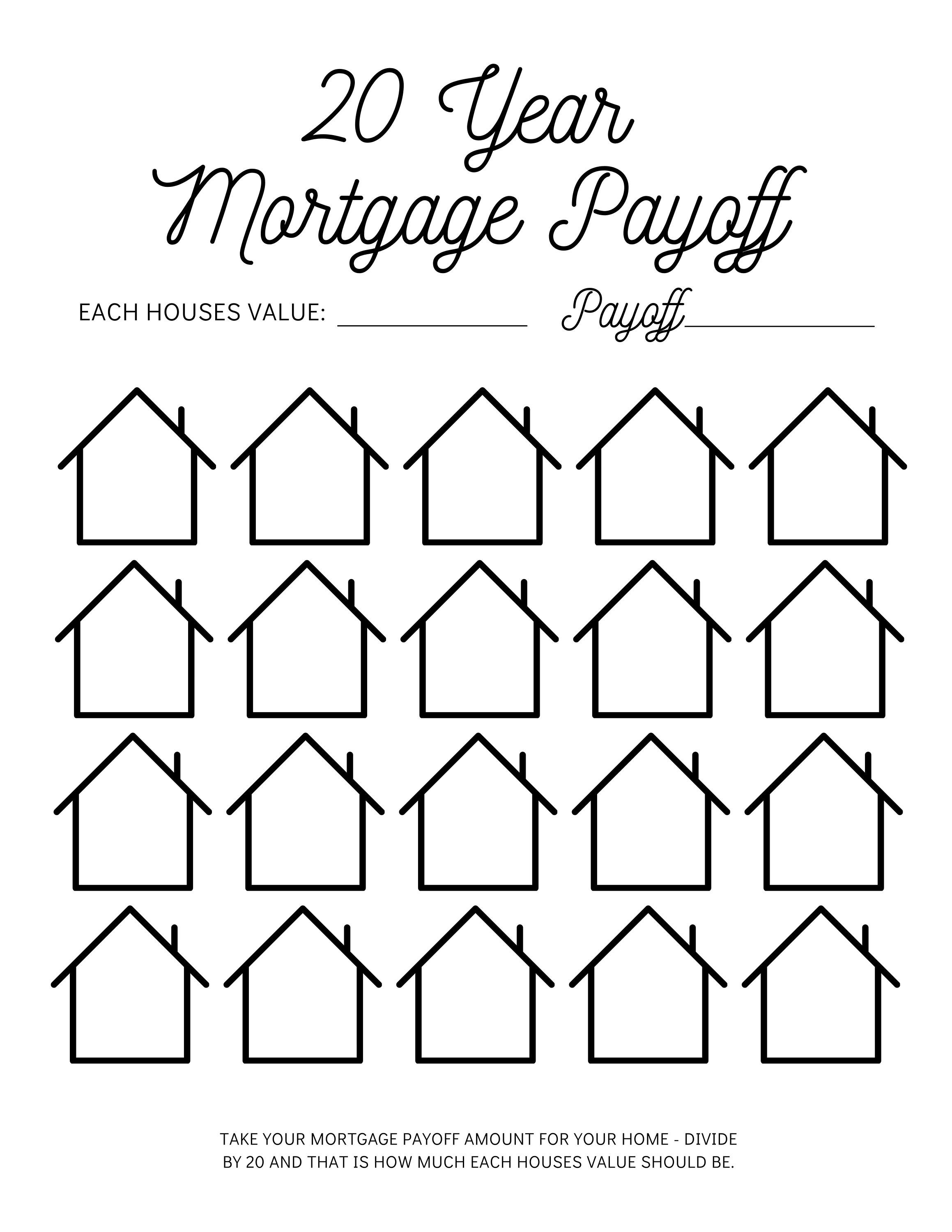Mortgage Payoff Tracker Printable | Mortgage Debt Payoff Tracker PDF - Etsy